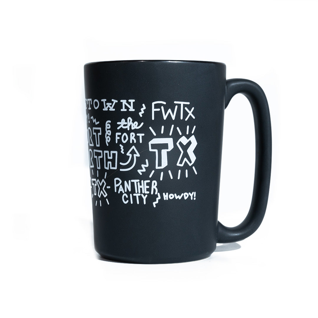 Fort Worth Doodle - Mug – Fort Worth Locals