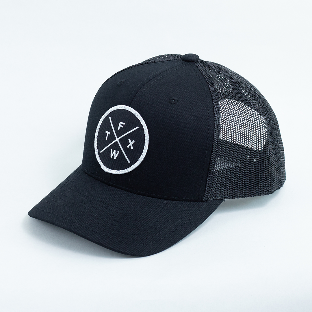 FW X TX Trucker Hat - Black - Curved Visor – Fort Worth Locals